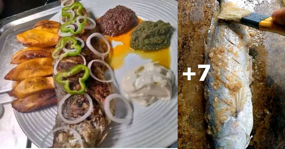 Poisson bar à la poêle marinadé